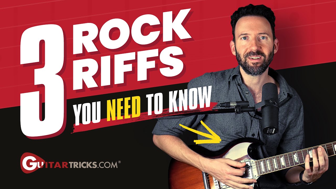 Stop Practicing Scales! Learn RIFFS Instead - 3 Rock Riffs On Guitar ...