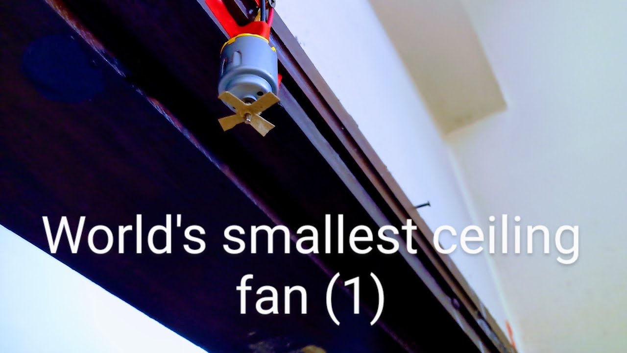 world's smallest ceiling fan (1) - YouTube