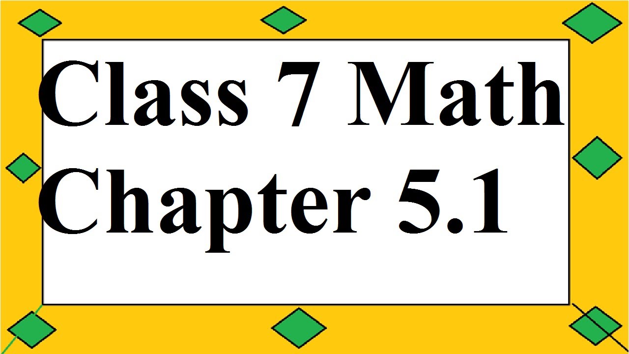 Class 7 Math Chapter 51part 3 Youtube 2897