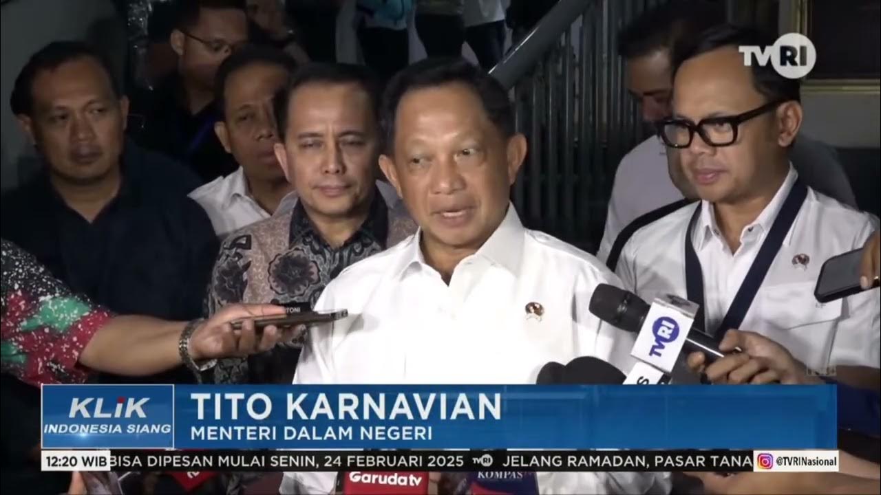 MENDAGRI: 51 KEPALA DAERAH DARI PDIP IKUT RETRET SEJAK HARI PERTAMA - YouTube