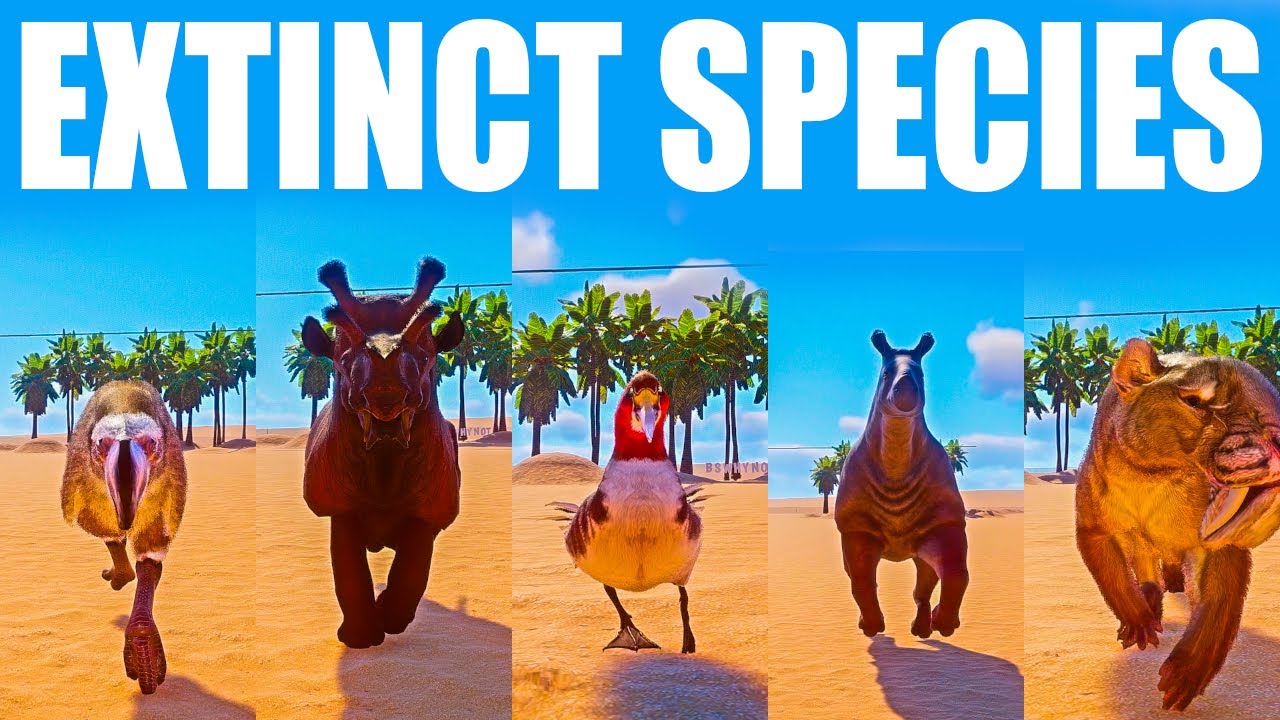Extinct Animals Speed Race in Planet Zoo included Eobasileus cornutus ...