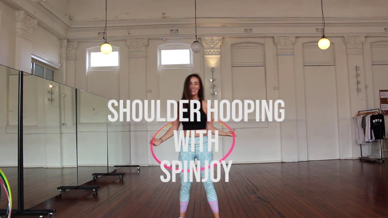 How To Hula Hoop On Your Shoulders | Beginner Shoulder and Neck Hooping Tutorial - YouTube