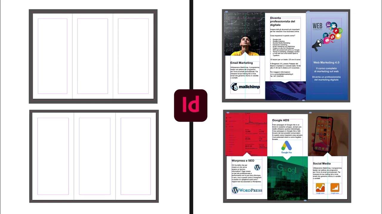 Come impaginare un pieghevole - Indesign tutorial - YouTube