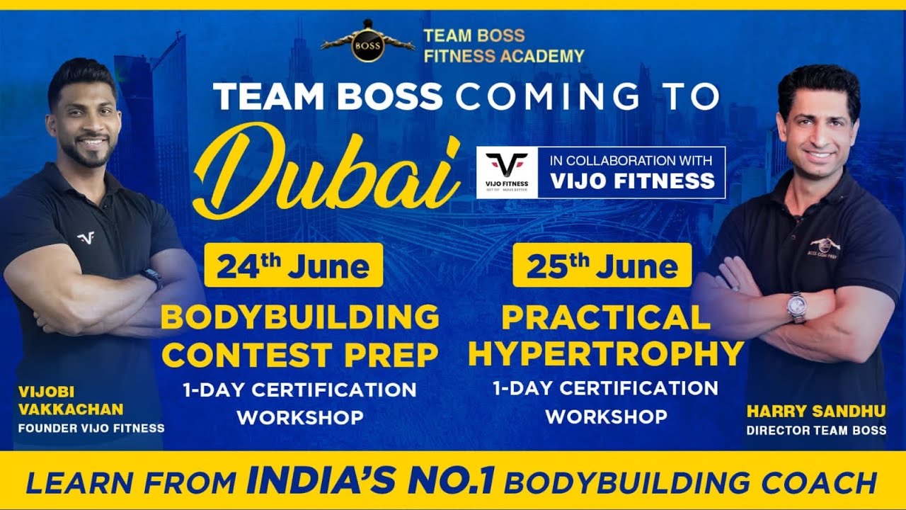Bodybuilding Contest Prep & Hypertrophy Practical Workshop| DUBAI ...