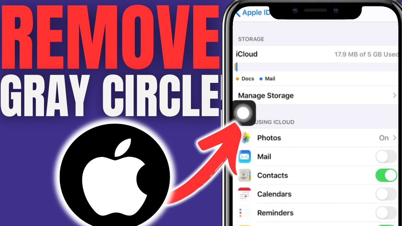 How to Remove the Gray Circle on iPhone Screen | Full Guide (2025 ...