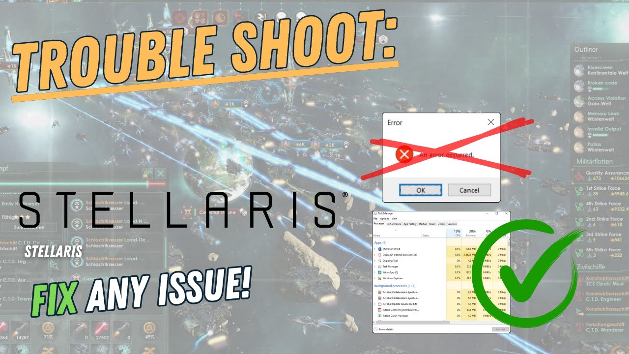 STELLARIS – How to Fix Crashing, Lagging, Freezing, black screen…– Full Tutorial - YouTube