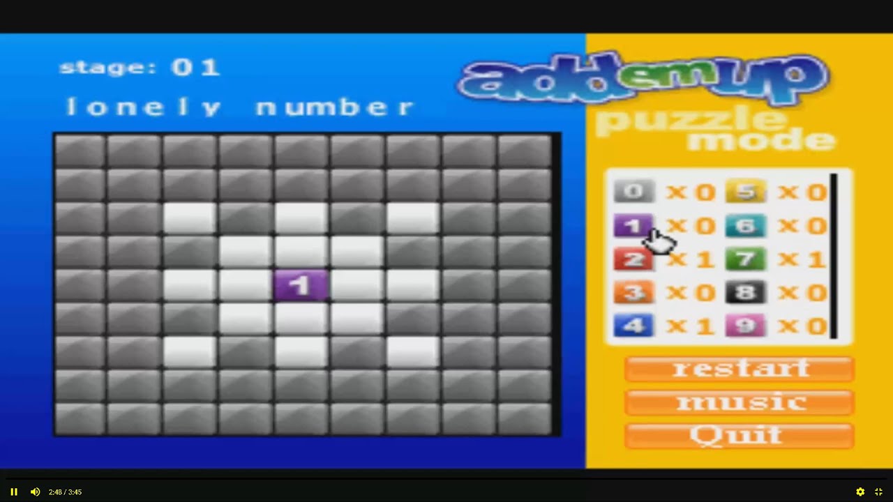 ADD EM UP SUDOKU LIKE SQUARES ~ TETRIS MAME MESS FROM EXCITE SPORTS ...