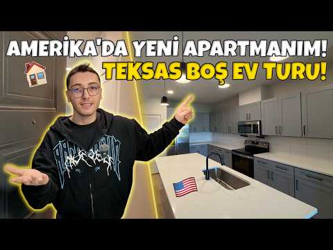 AMERİKA EV TURU! Teksas'ta Yeni Apartmanım, Amerika Boş Apartman Turu, Ev Kiraları, Amerika'da Yaşam