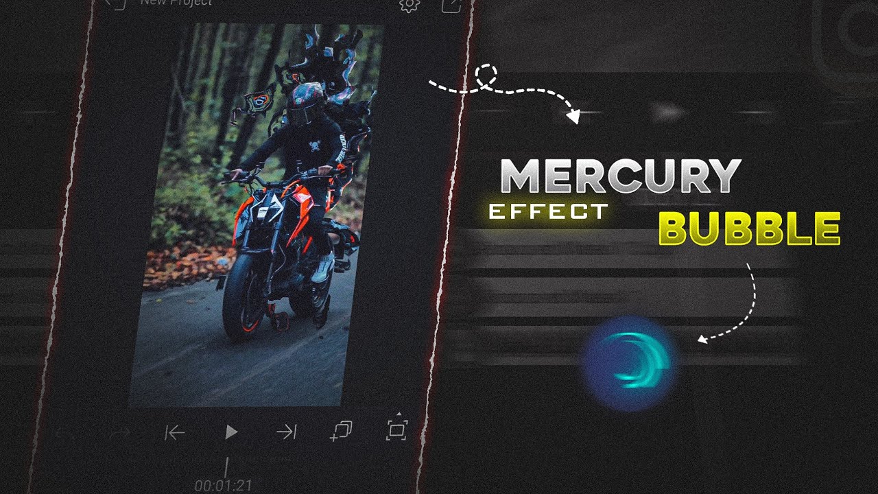 Mercury Bubble effect in Bikes Tutorial || Alight Motion - YouTube