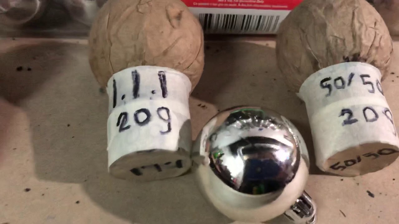 Ball shells from plastic ornaments? Salute battle coming soon! - YouTube