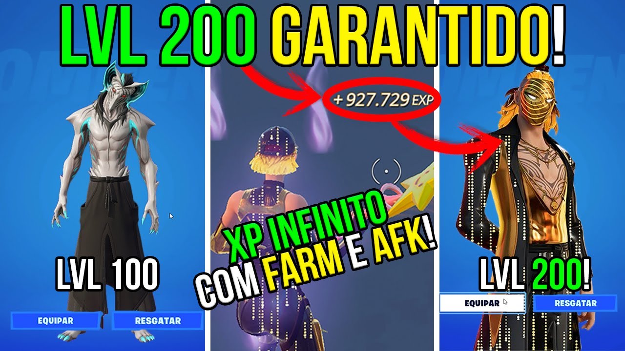 ASSIM VOLTOU o MELHOR mapa de XP Fortnite INFINITO para LVL 200 HOJE ...