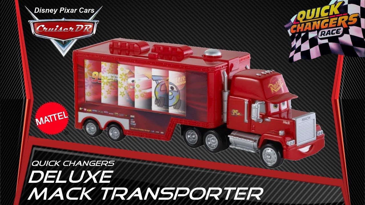 Disney Pixar Cars2 Quick Changers DELUXE Mack Transporter 1:55 von ...