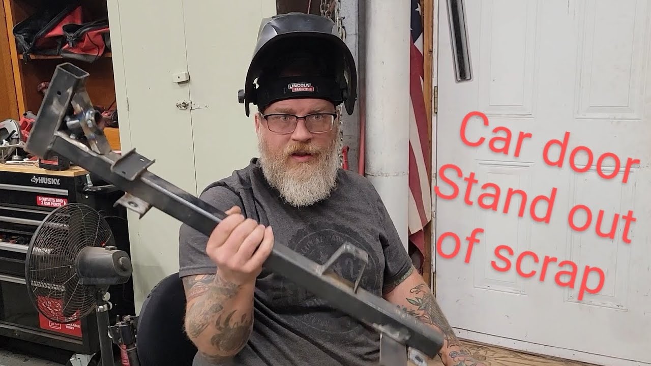 car door stand out of scrap - YouTube