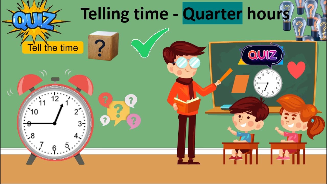 Test Your Time-Telling skills | 'Quarter Hour' time telling Quiz Skills ...