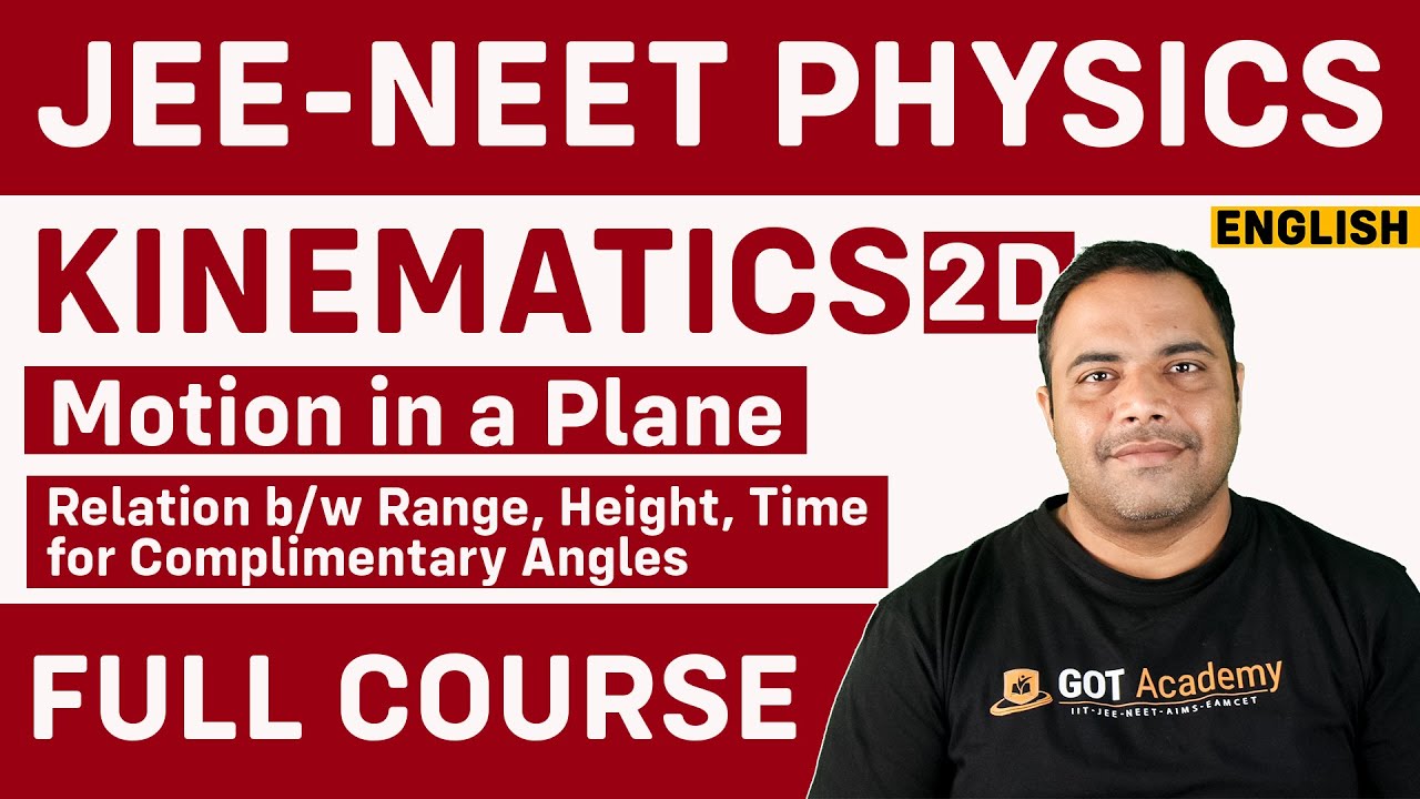 Kinematics 2D | Relation B/W Range, Height, Time of flight |JEE - NEET ...