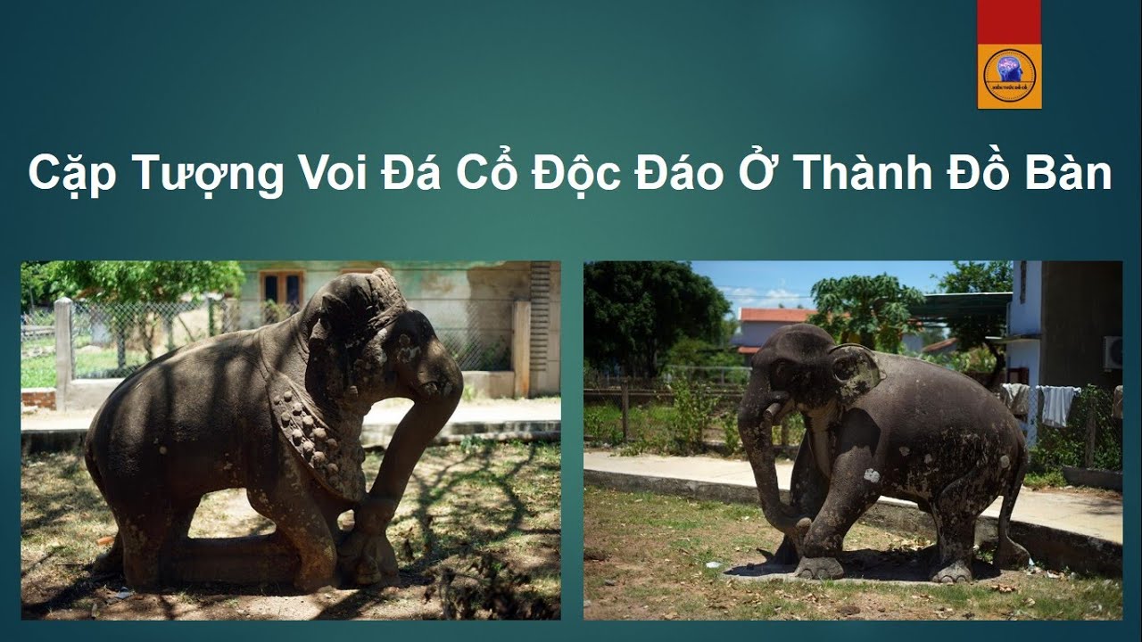 Hai Con Voi Đá Trong Thành Đồ Bàn Niên Đại Thế Kỷ 11 - 12 - YouTube