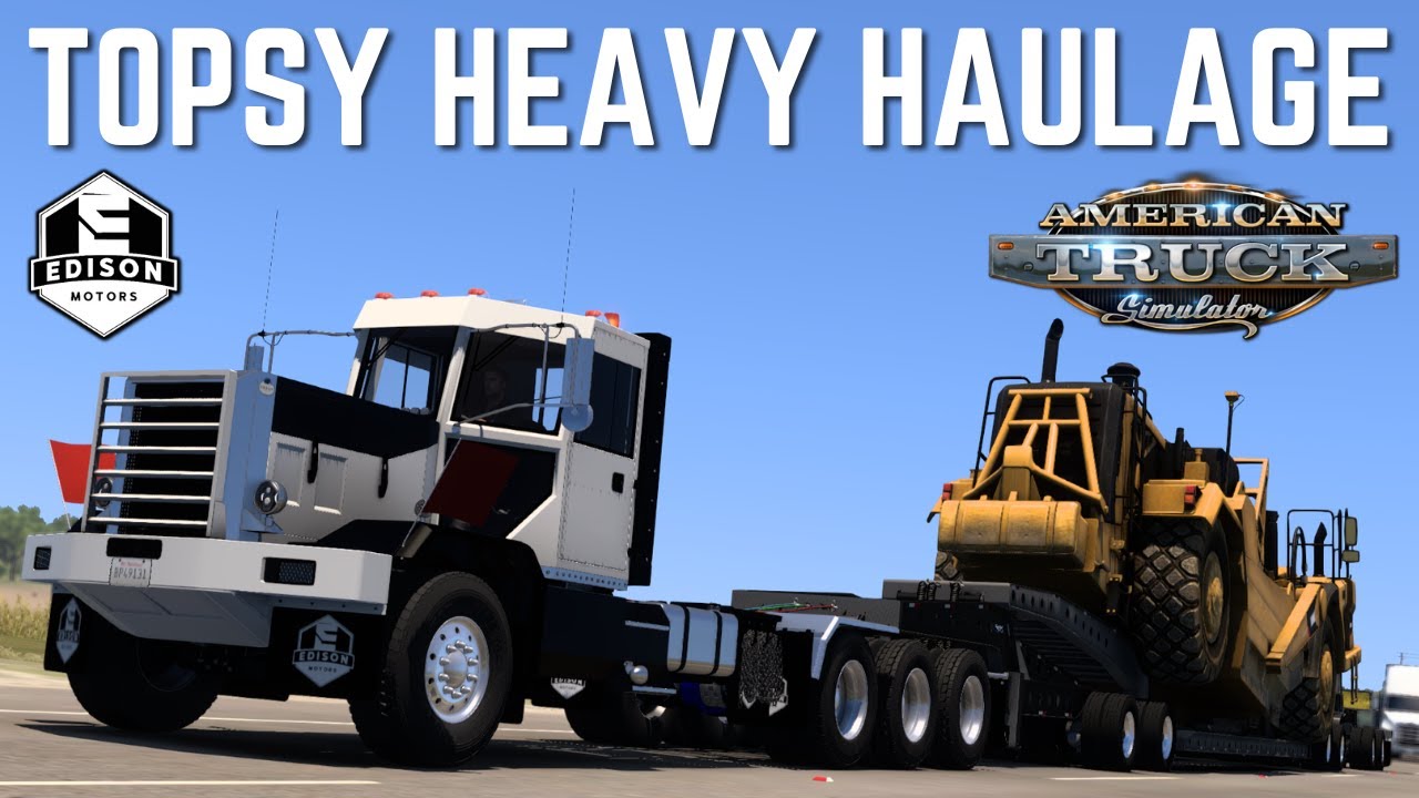 Topsy Heavy Haulage w/ Cozad Lowboy 80T - American Truck Simulator ...