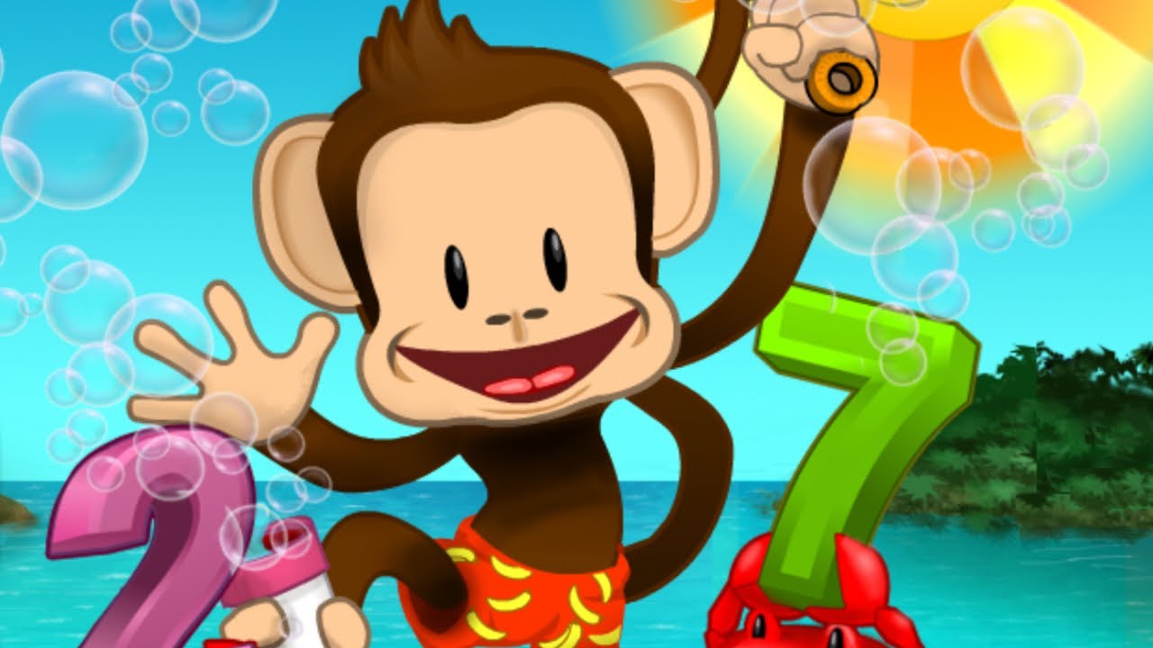 Monkey Math School Sunshine Learns Numbers for Kids เพลงภาษาอังกฤษ ...