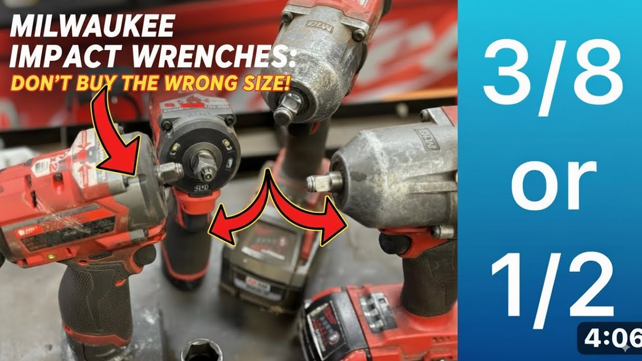 3/8 Or 1/2 inch Milwaukee Tool Which One Should You Buy - YouTube
