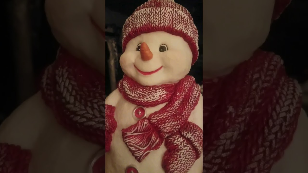Weird rubber singing snowman - YouTube