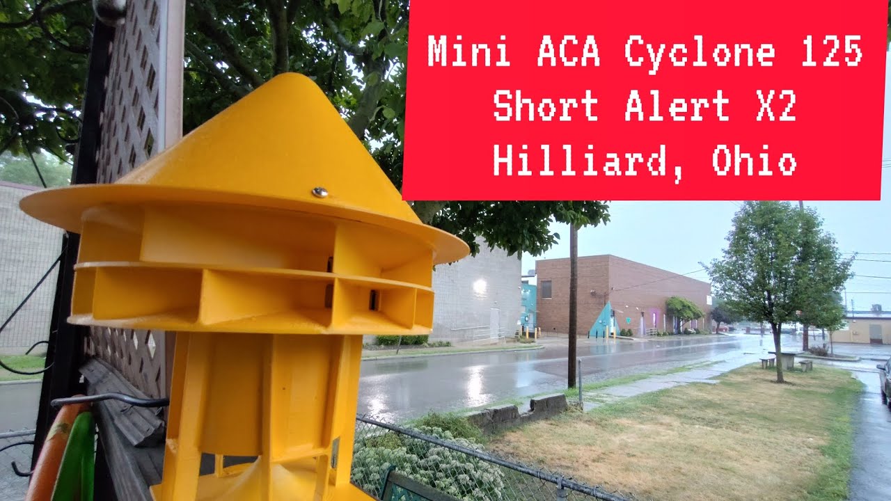 Mini ACA Cyclone 125 Siren Test - Hilliard, Ohio | Short Alert X2 - YouTube