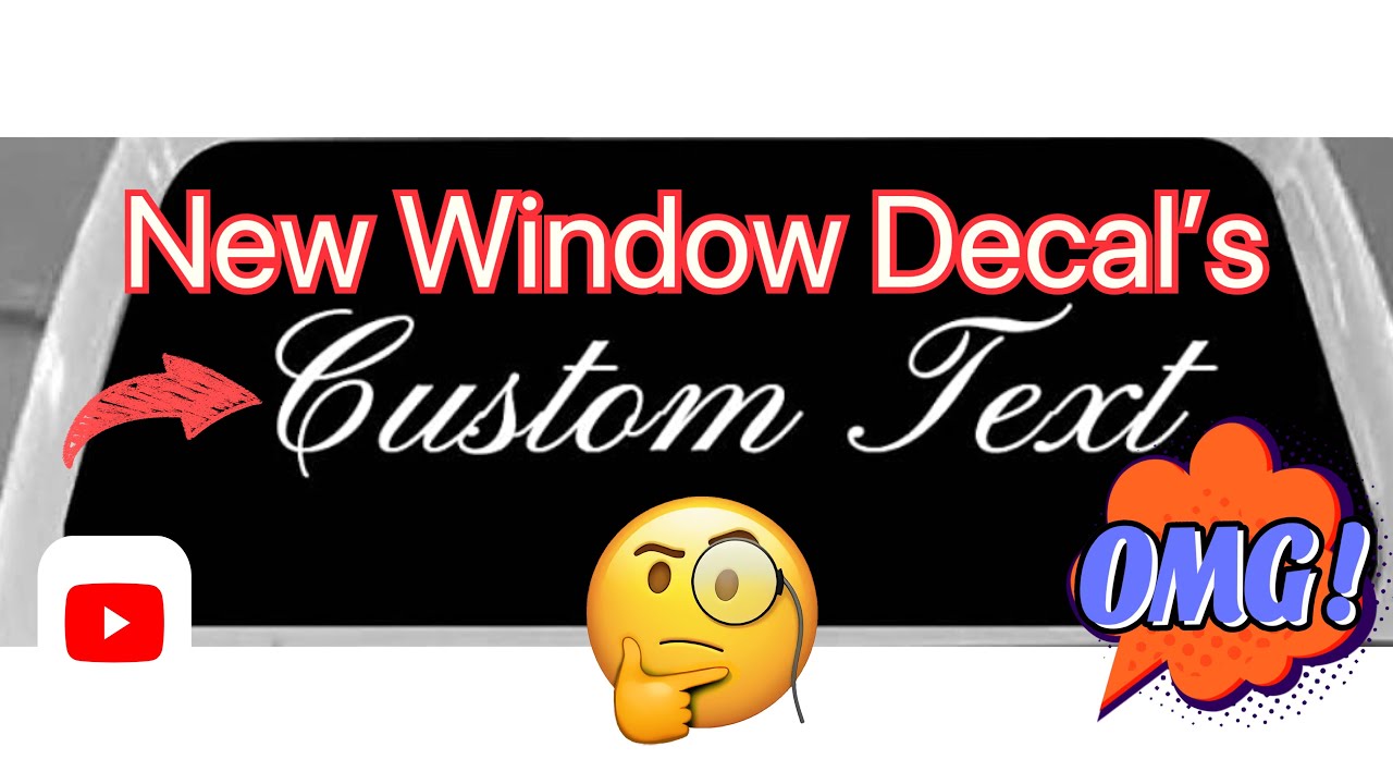 Installing New Car Window Decals On Two Cars👍👍👍👍 - YouTube