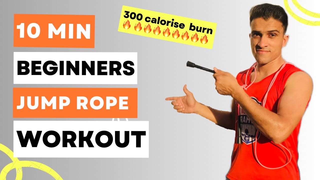 10 min beginner jump rope workout | jump rope fat burning workout - YouTube