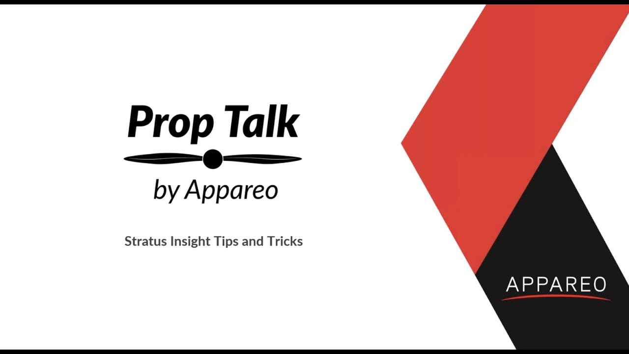 Prop Talk with Appareo Aviation | Stratus Insight Tips & Tricks - YouTube