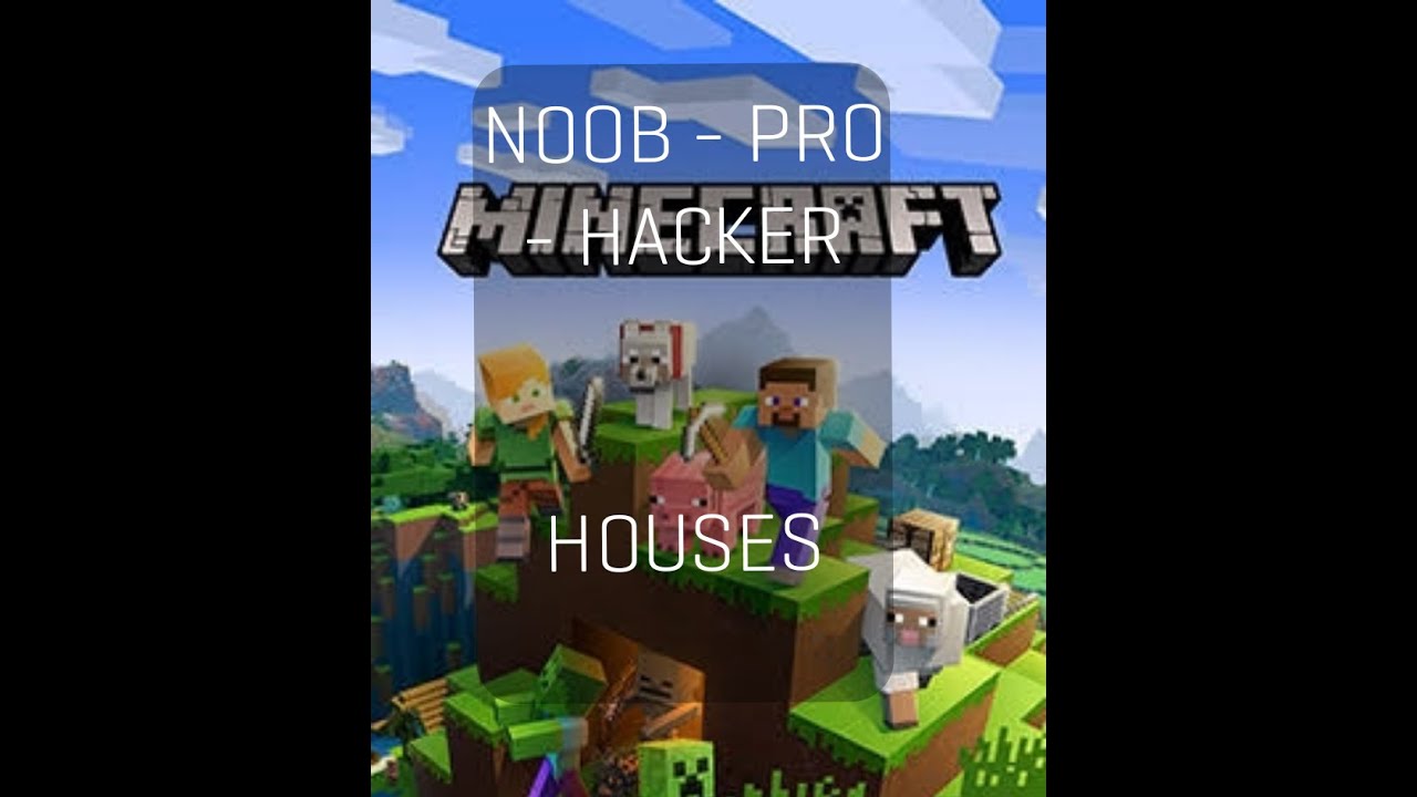 Noob - Pro - Hacker in minecraft houses - YouTube