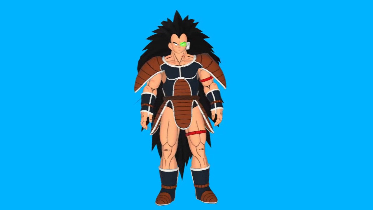 Raditz idle animated front chroma - YouTube