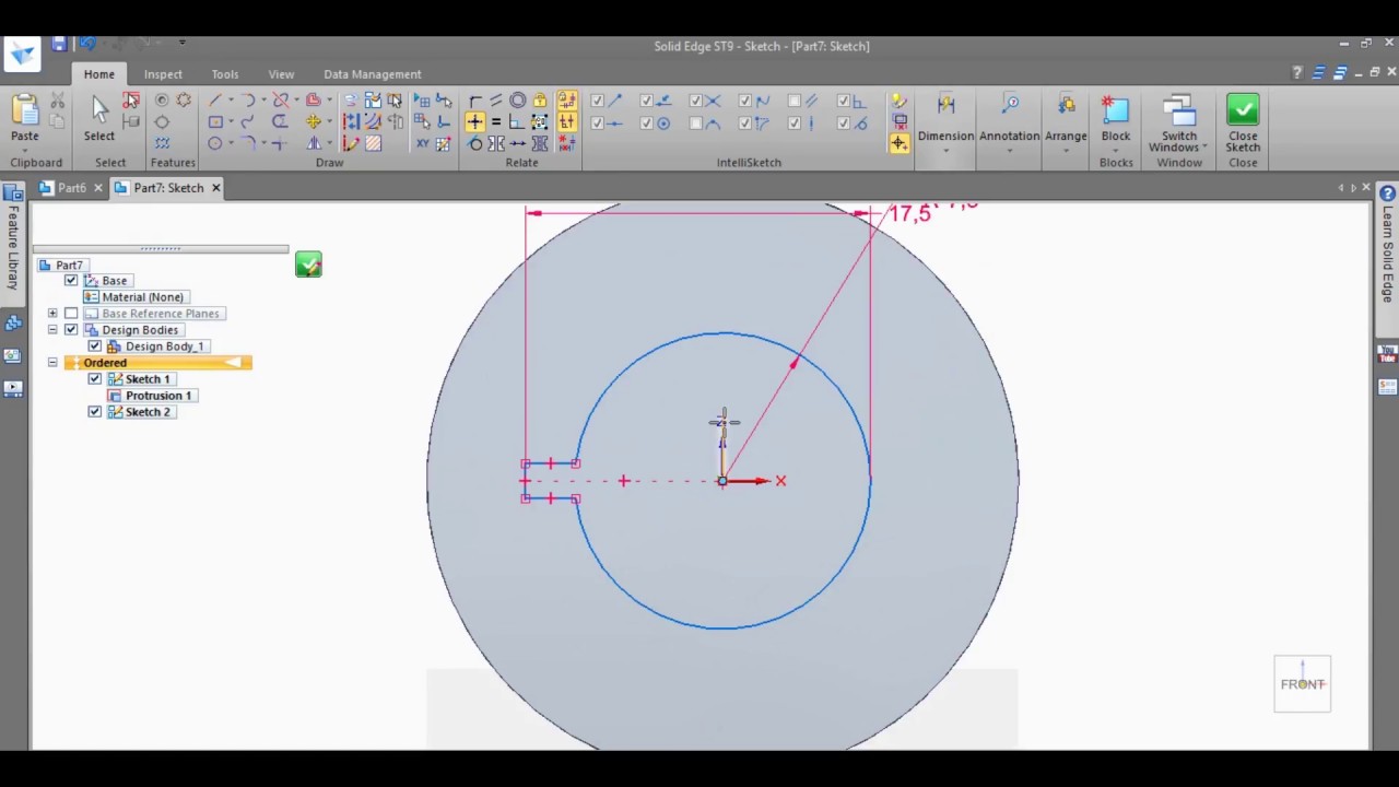 Tutorial :2 for Beginners-Steering Wheel in SOLID EDGE ST 9 - YouTube