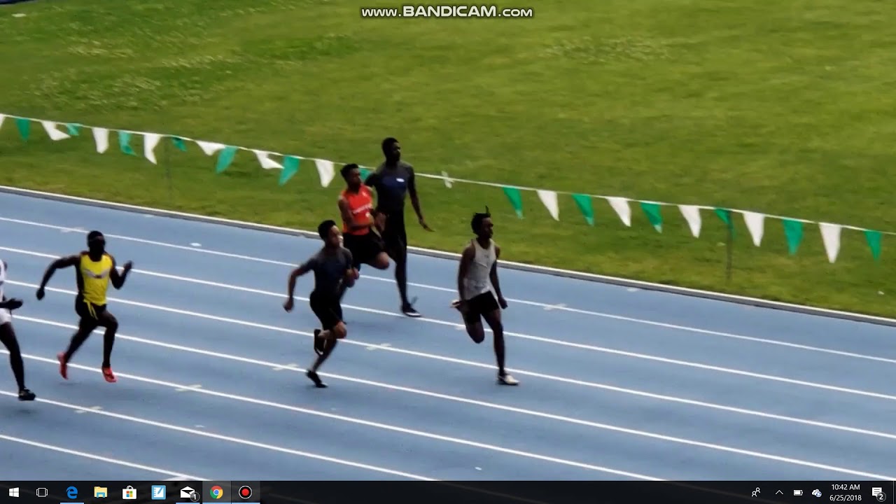 Austin 100m Icahn Stadium 10.85 - YouTube