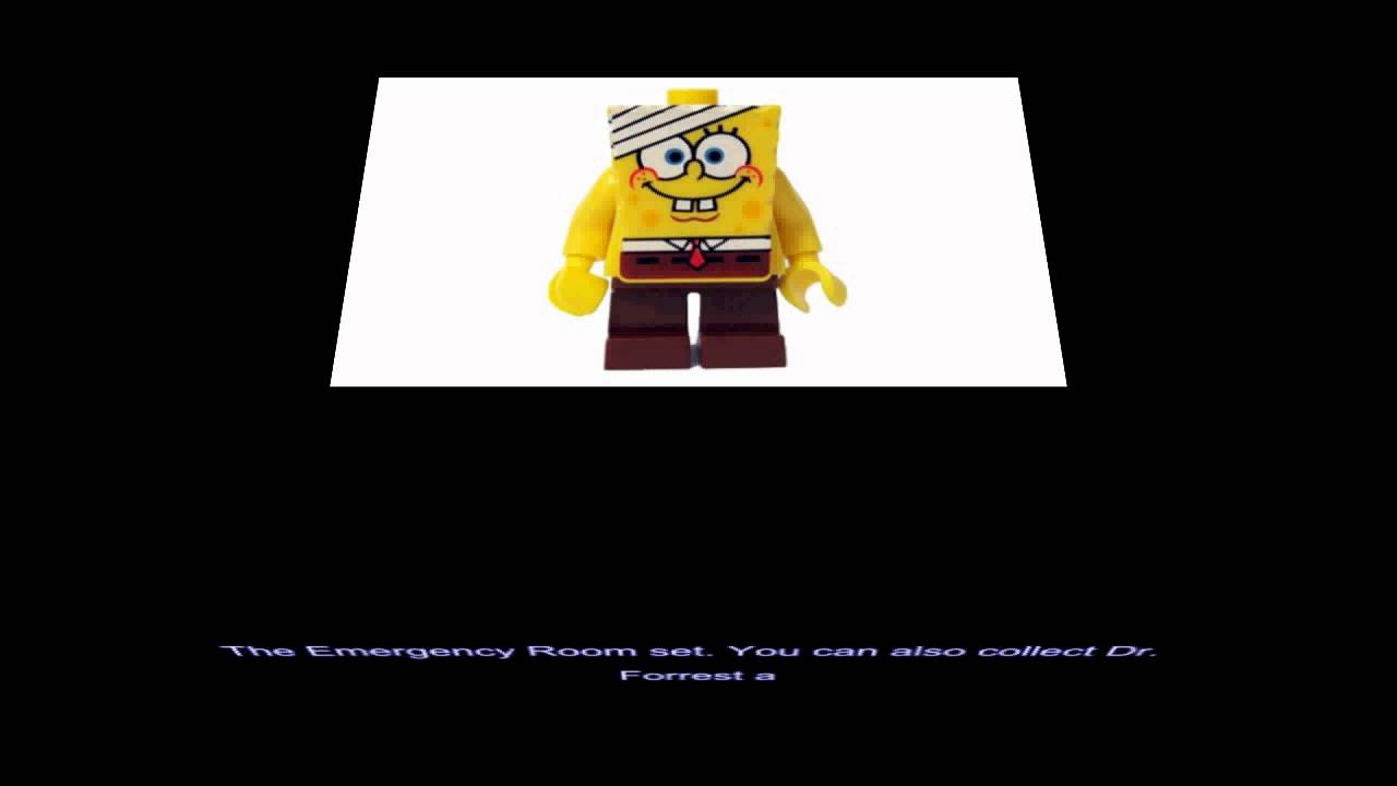 Spongebob (bandaged) - Lego Spongebob Minifigure - YouTube