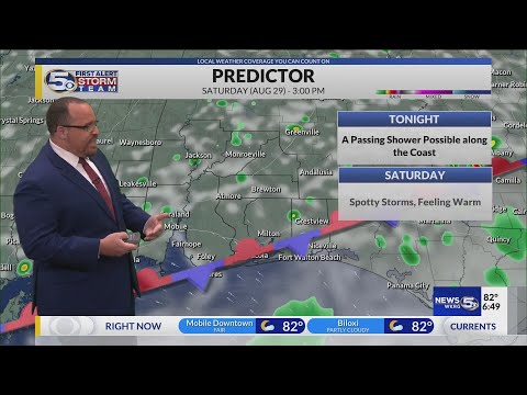 Spotty rain Saturday, More storms for Sunday | First Alert Storm Team Forecast 082826