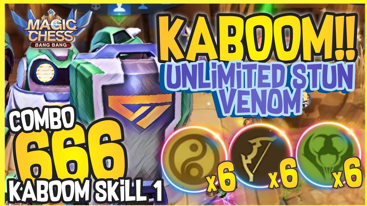 COMBO 666 KABOOM UNLIMITED STUN + VENOM ! 6 ARCHER 6 CADIA 6 VENOM ...