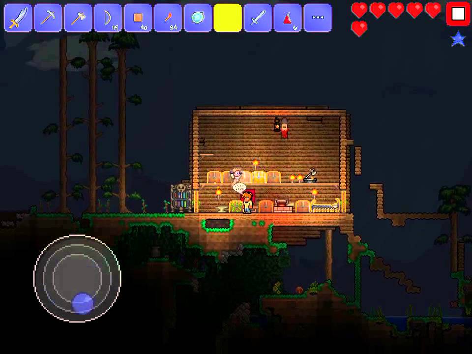 Terraria Tablet - doing digging (1) - YouTube