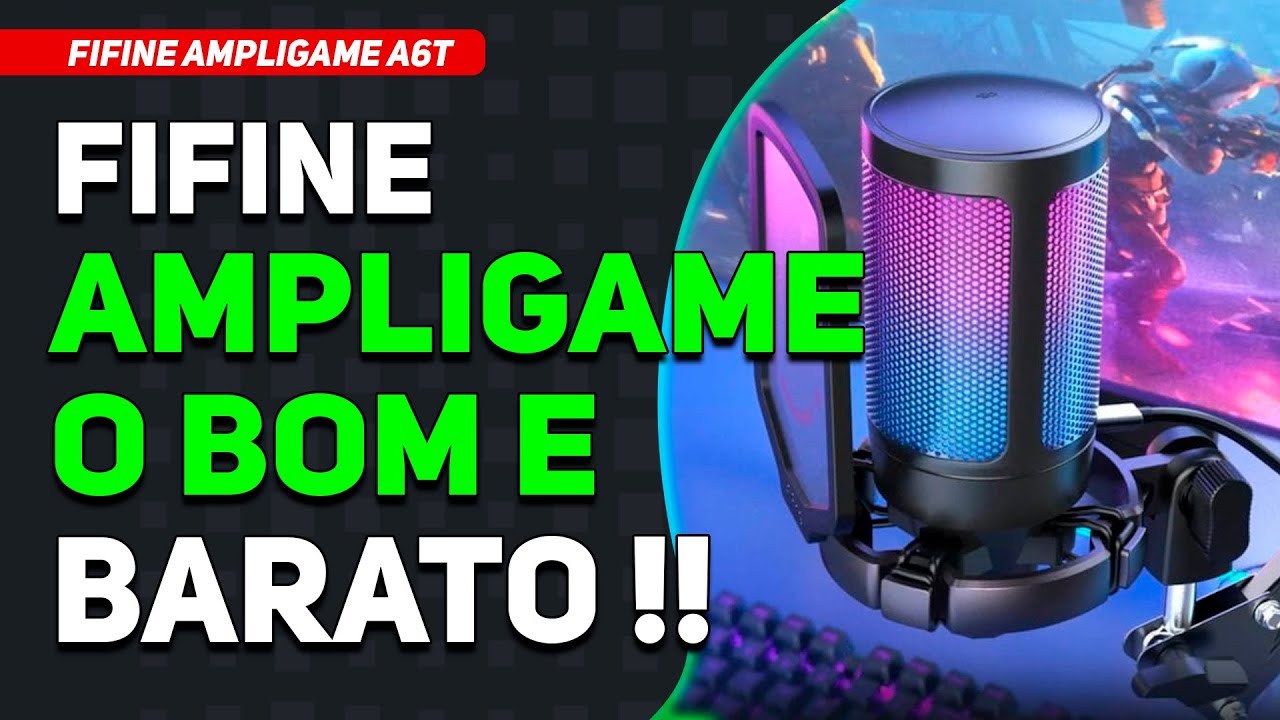 Unboxing e Review: FIFINE A6T o Microfone BOM e BARATO - YouTube