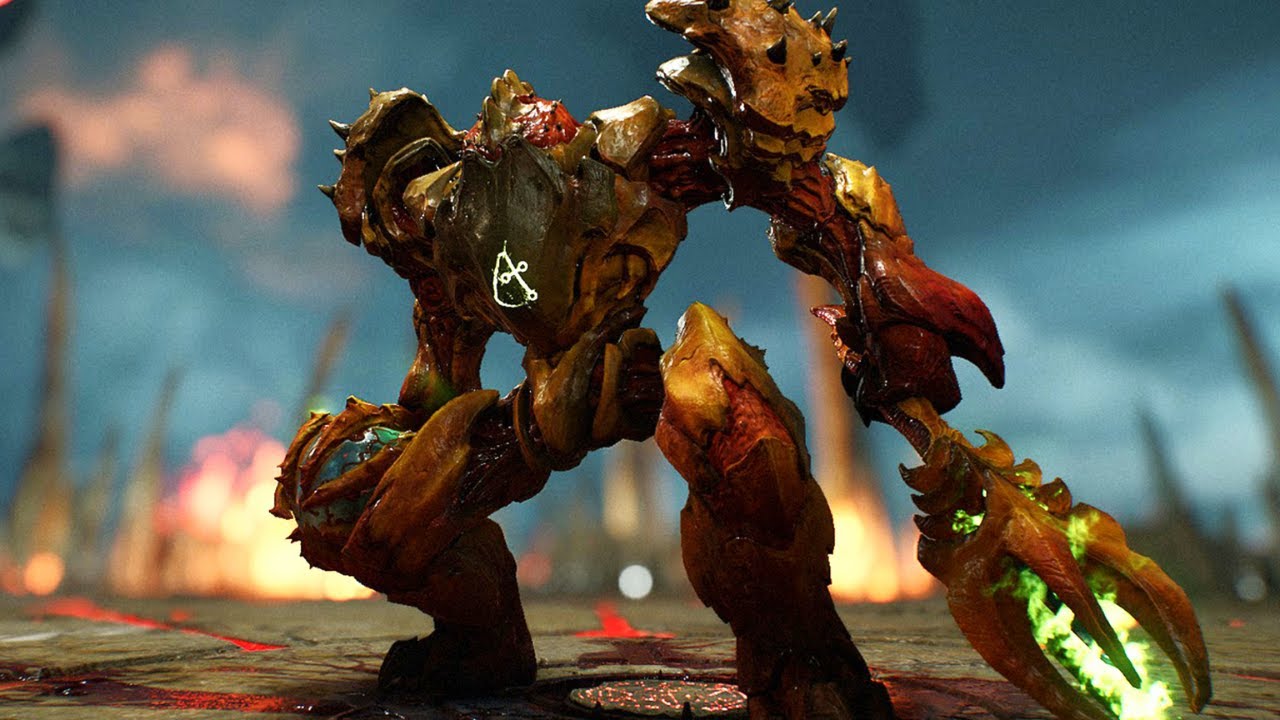 DOOM - DoomSlayer vs Hell Guards Boss Fight (No Commentary) 4K 60FPS ...