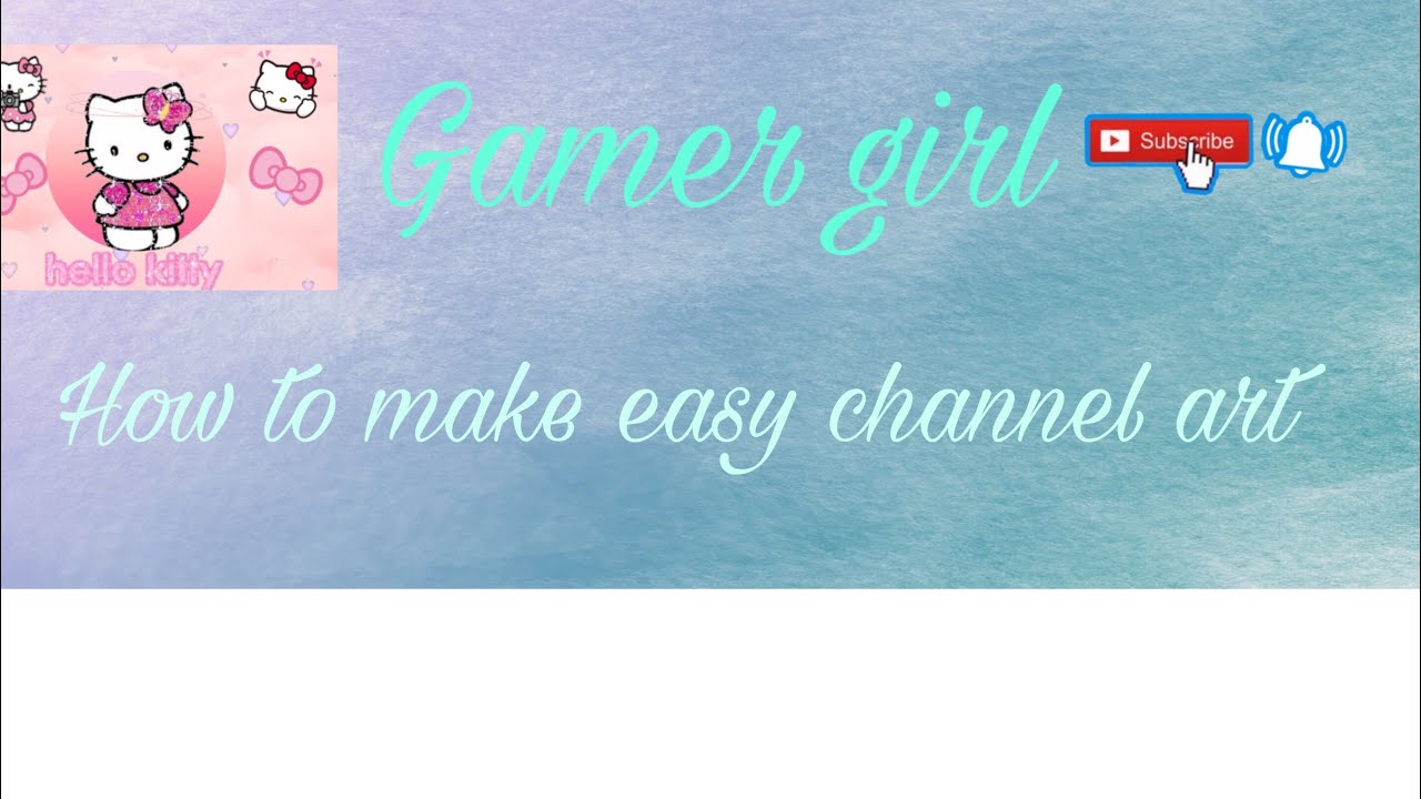 How to make easy channel art - YouTube