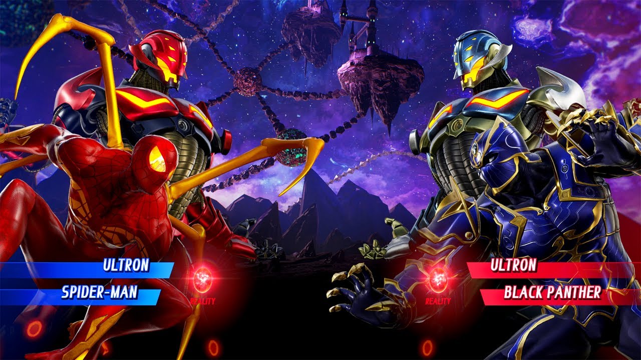 Spider-Man & Ultron VS Black Panther & Ultron (Hardest AI) - Marvel vs ...