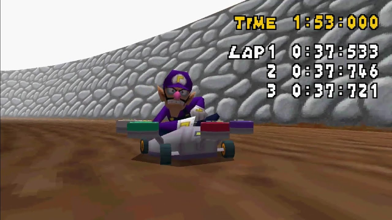 Mario Kart DS - N64 Choco Mountain 1:53:000 - YouTube