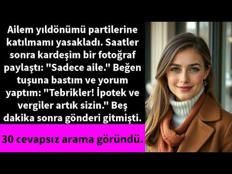 Ailem yıldönümü partilerine katılmamı yasakladı  Saatler sonra kardeşim bir fotoğraf paylaştı：