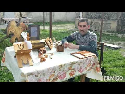 Xızı rayon Heydər Əliyev Mərkəzinin əməkdaşı Rəcəb Rəsulovun oyma sənəti