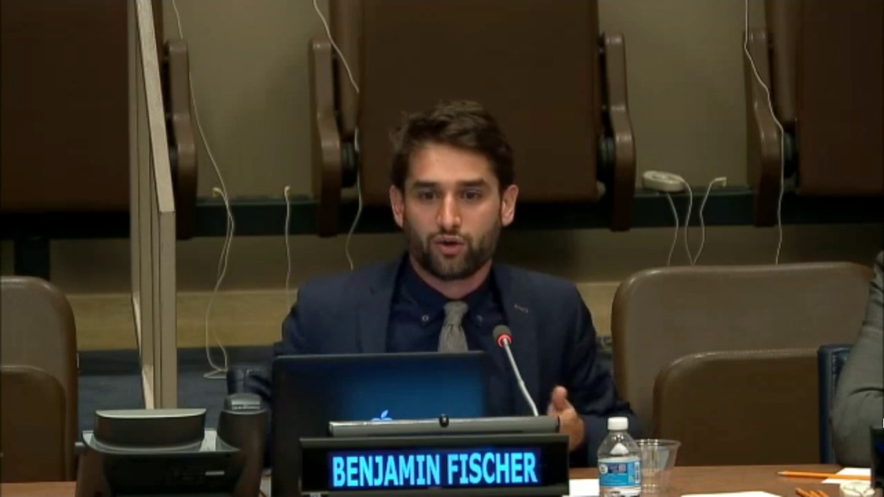 EUJS President Benny Fischer at the United Nations - YouTube