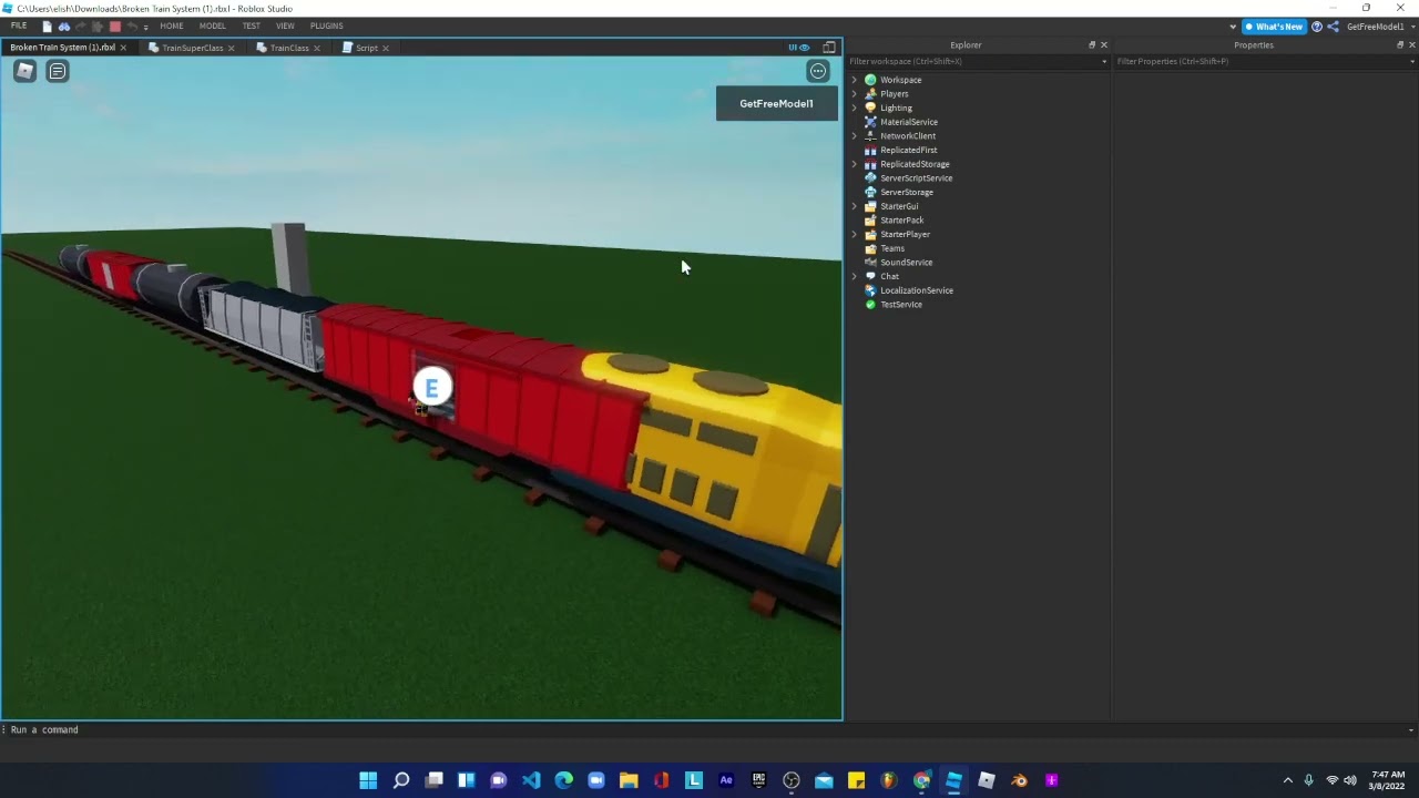 Roblox Studio Train System - YouTube