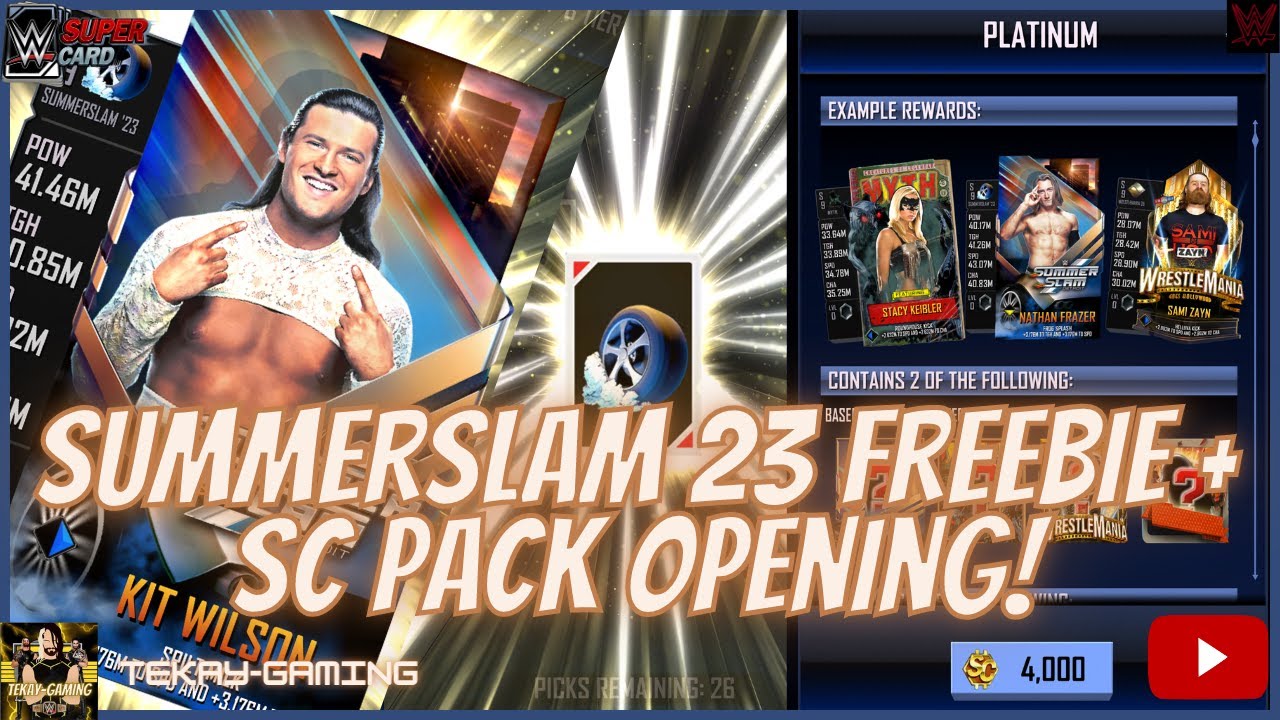 SUMMERSLAM 23 FREEBIE! SUPERCOINS PACK OPENING + SURVIVOR WIN! WWE ...