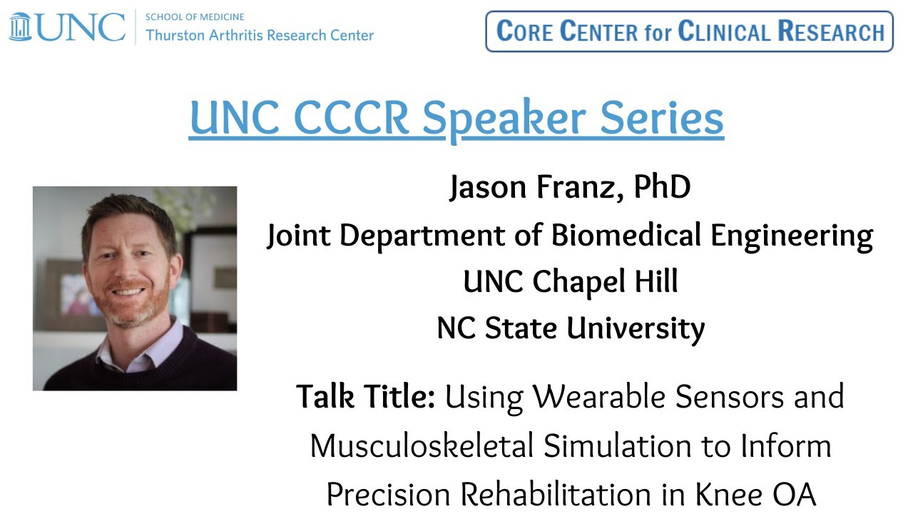 UNC CCCR Speaker Series: Jason Franz, PhD (UNC Chapel Hill, NC State ...