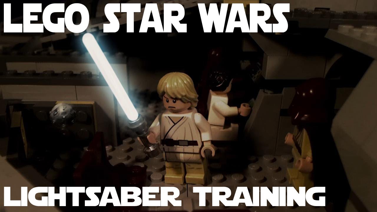 Lego Star Wars - Luke Skywalker's Lightsaber Training - YouTube