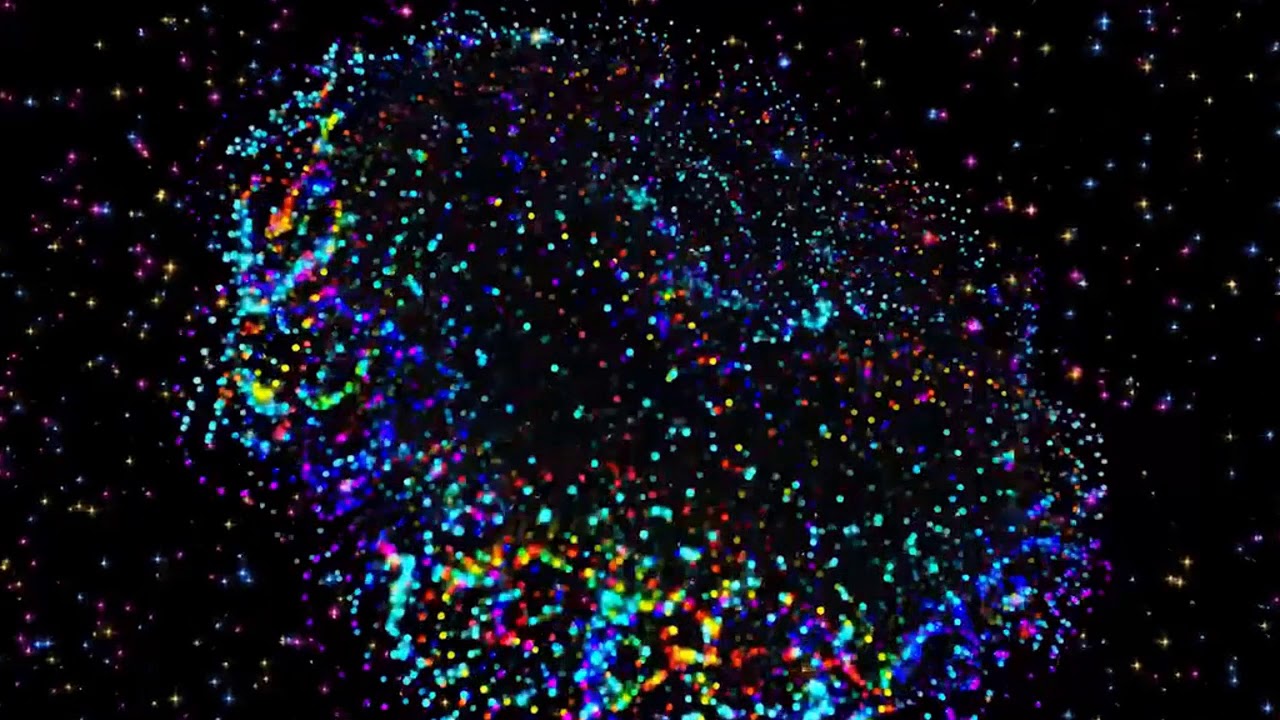 Colorful cool particle art effects - YouTube
