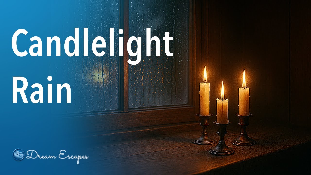 Soothing Rain for Sleep – Candlelight Window Ambiance - YouTube